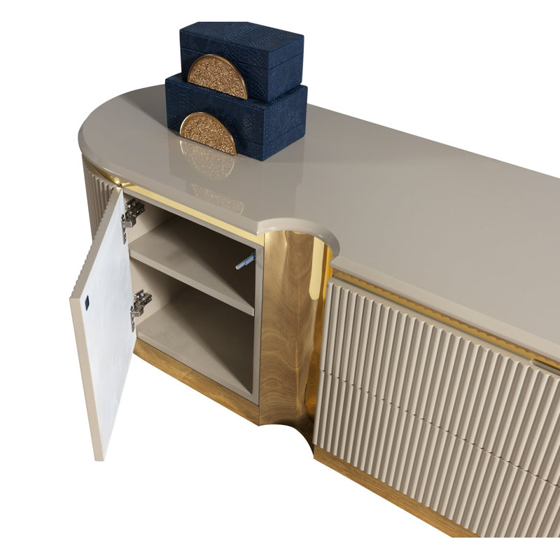 Everly Quinn Milena Ivory Tv Stand | Wayfair